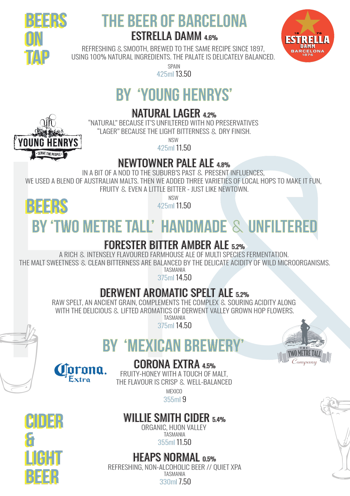 Restaurant Menu | Fish & Co